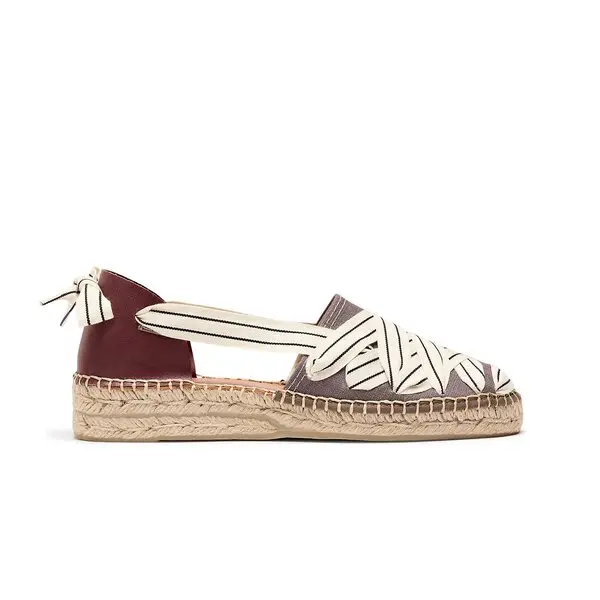 NAGUISA Sukha Striped Espadrilles - Purple