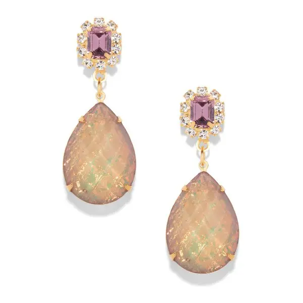 THE PINK REEF Austria Dangle Earrings - Purple