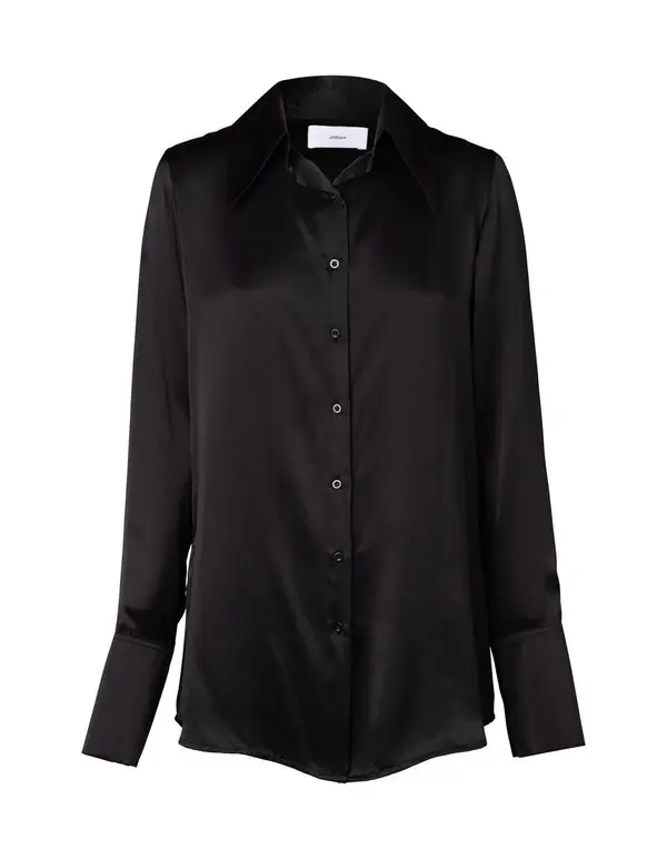 JORDAN Silk Button-down Blouse
