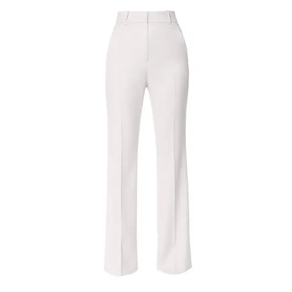 AGGI BY HALEWSKI High-waisted Flared Trousers - White