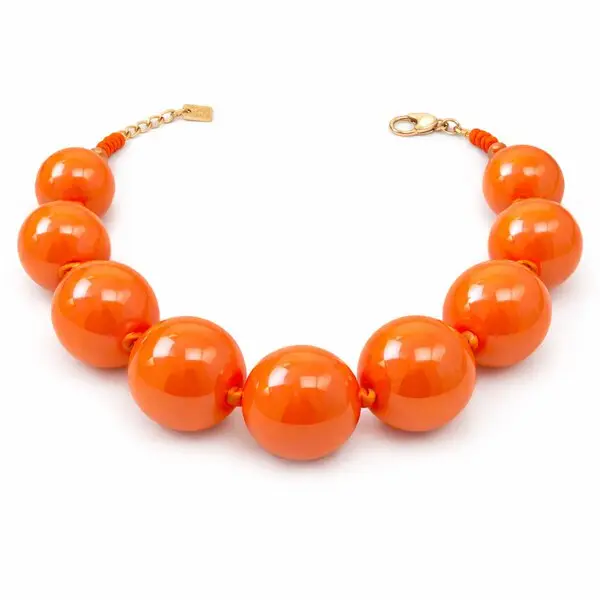 MICHAEL NASH JEWELRY Lucy Gumball Necklace - Orange