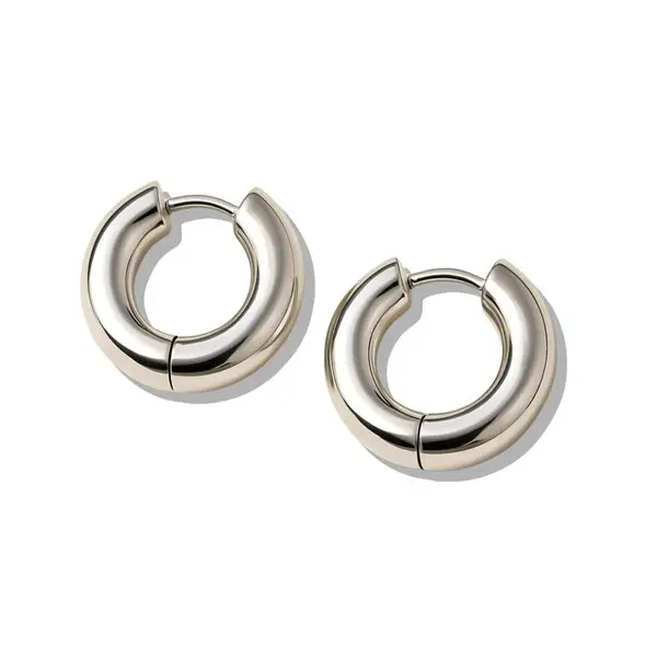 VICKY&NICO Classic Huggie Earrings - Silver
