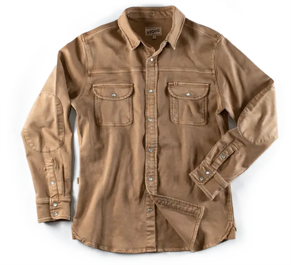&SONS TRADING CO Sunday Shirt Dark Tan