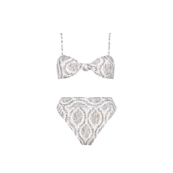AGUACLARA Sultana Bandeau Bikini Set - Yellow
