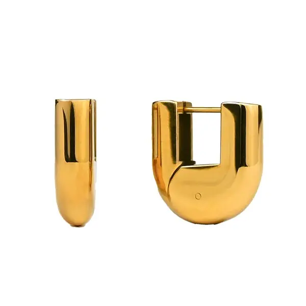 ZYNNIA COLLECTIVE U Huggie Earrings - Gold