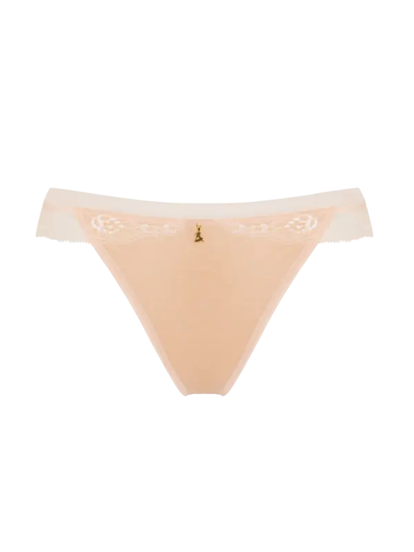 BONBON LINGERIE Neutrals Angelina Thong Nude - Brown