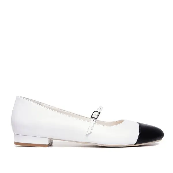 GINISSIMA Mimi Round Toe Mary-jane - White
