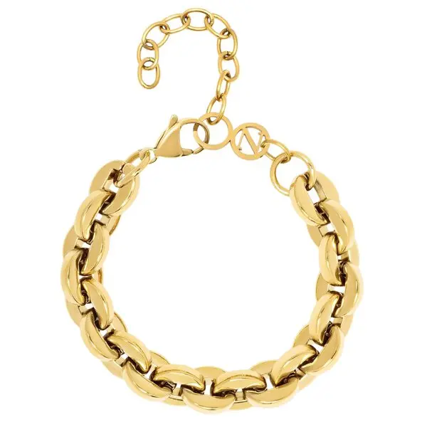 NIALAYA JEWELRY Loop Link Bracelet - Gold