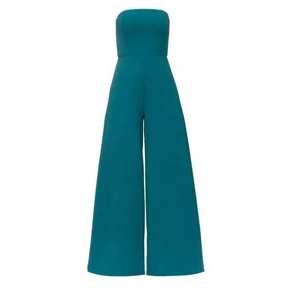 NOMI FAME Sarah Palazzo Pant Corset Jumpsuit - Green