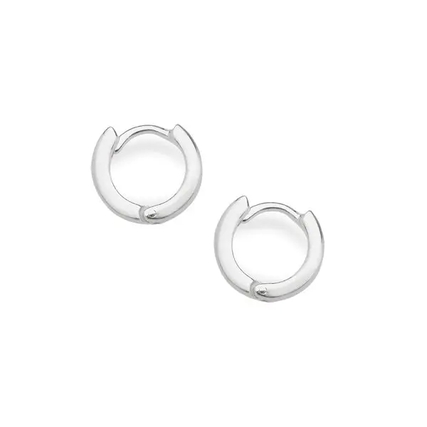 NELLOU JEWELLERY Huggies Earrings Sterling - Silver