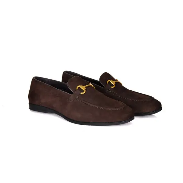 DAVID WEJ Lorenzo Suede Loafers - Brown