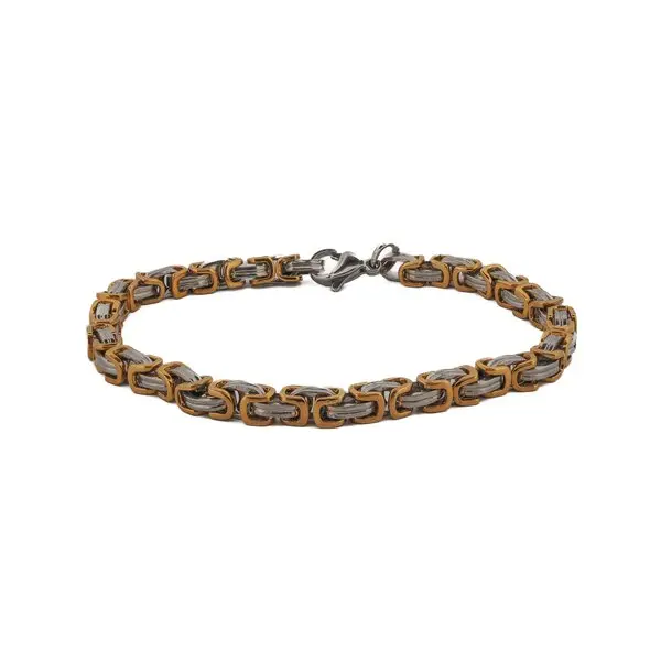 EBRU JEWELRY Two-tone Bold Chain Bracelet - Gold/silver