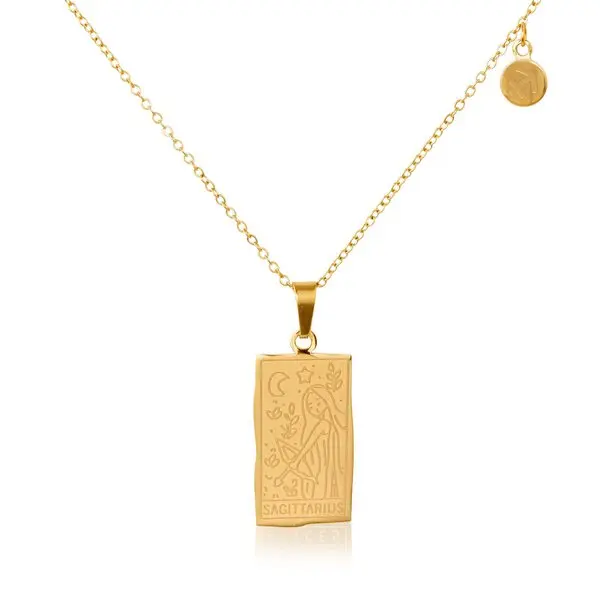 ARCTIC FOX & CO. Sagittarius Zodiac Necklace - Gold