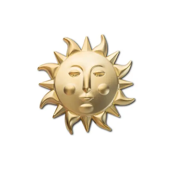 MAKE HEADS TURN Sun Metal Pin - Gold