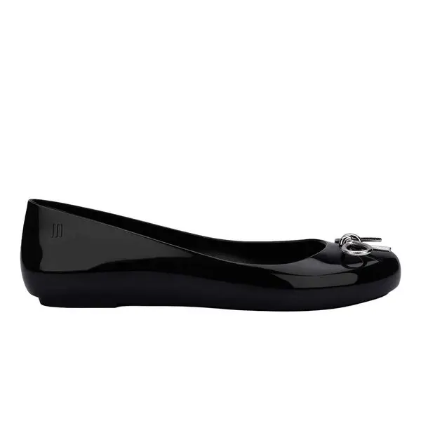 Melissa Sweet Love Chrome Ballet Flat - Black