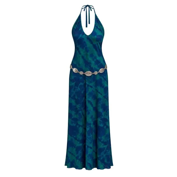 Sab Studio Sienna Maxi Dress - Green/blue