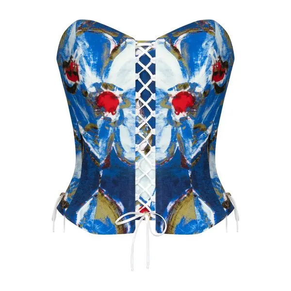 ELSAVA Of Silence Corset - Blue