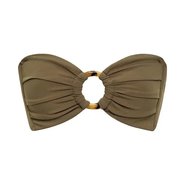 MONTCE Tori Bandeau Bikini Top - Green