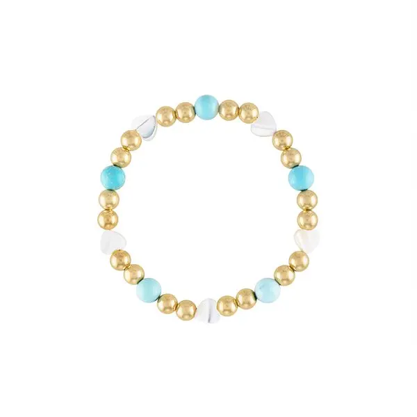 OLIVIA LE Santorini Dreams Pearl Bracelet - Yellow