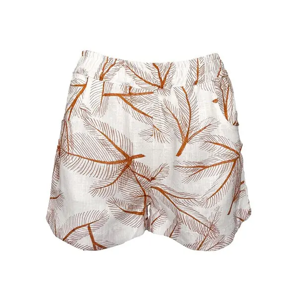 Haris Cotton Printed Linen Blend Shorts