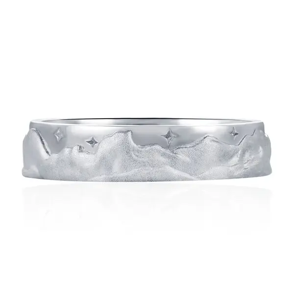 AZURA JEWELRY NEW YORK Eternal Peaks Star Band - Silver