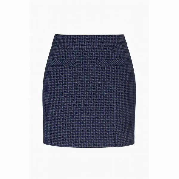 THE MOLC Houndstooth Mini Skirt