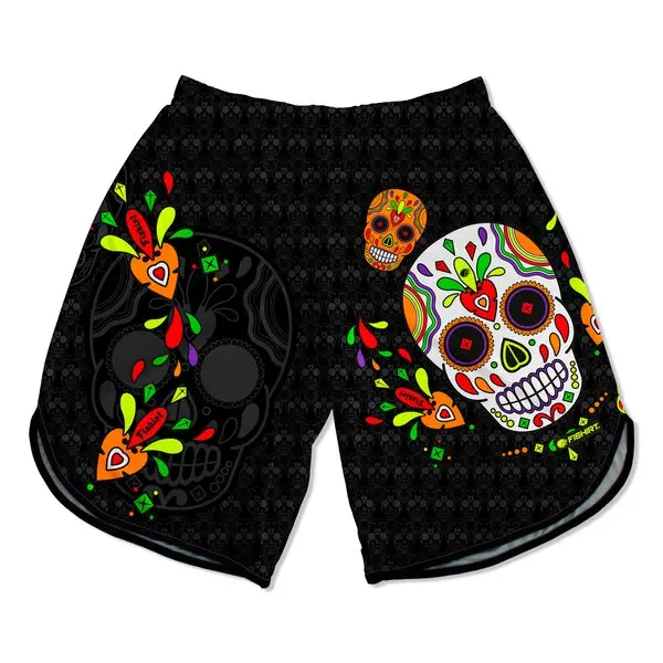 FISHIRT Printed Swim Longshorts - Black
