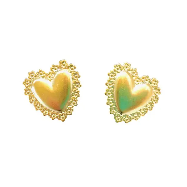 THE PINK REEF Love Stud Earrings - Gold