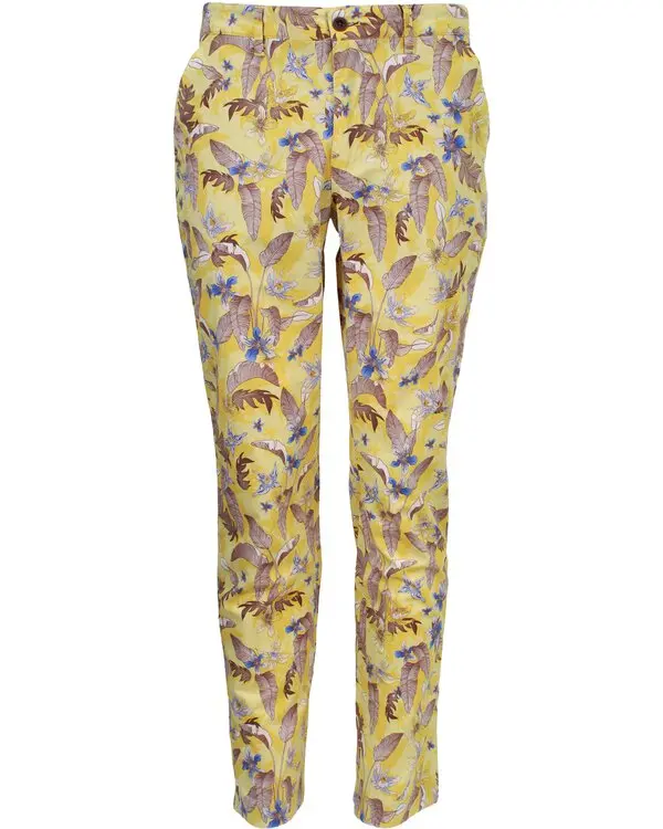 LORDS OF HARLECH Charles Falling Flowers Print Pants