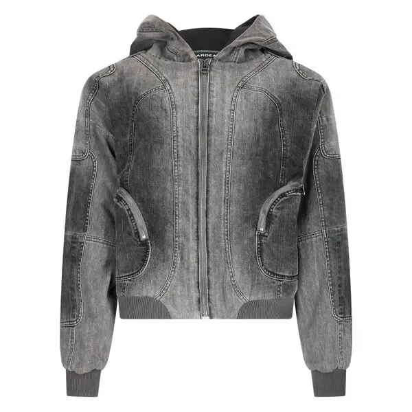 ARDEA Concrete Odyssey Denim Bomber Jacket