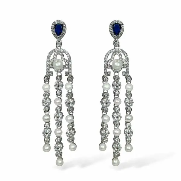 NINEMOO Celeste Cascade Earrings - Silver