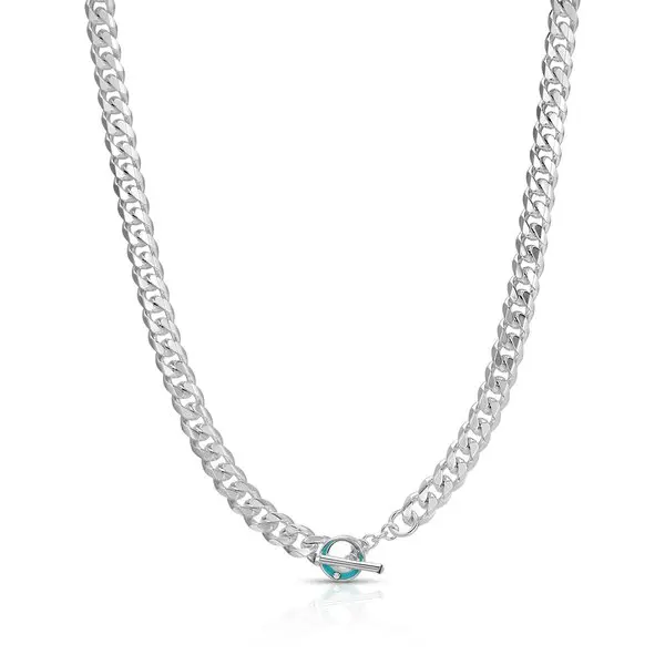 LEEADA JEWELRY Marais Thick Chain Necklace - Silver