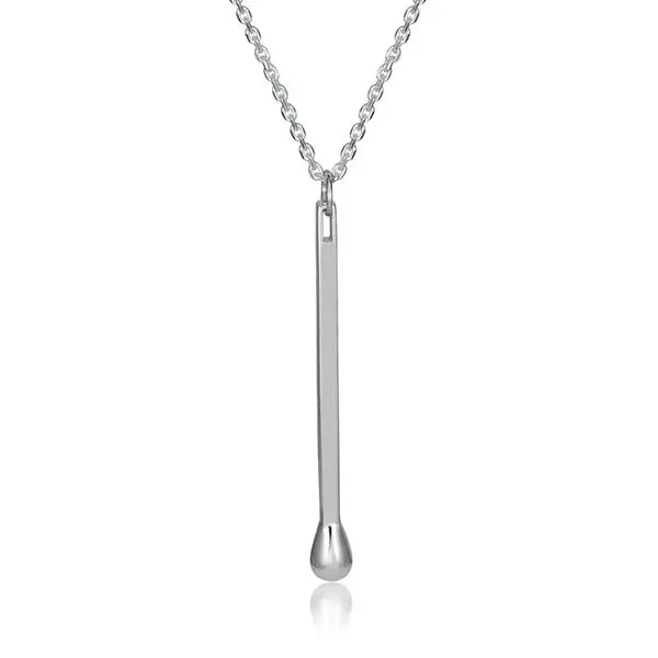 CARTOGRAPHY Act Up Match Stick Pendant Necklace - Silver