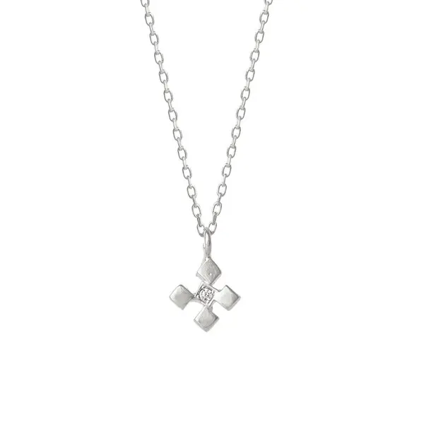 SPERO LONDON Natural Textured Sterling Pendant Necklace - Silver