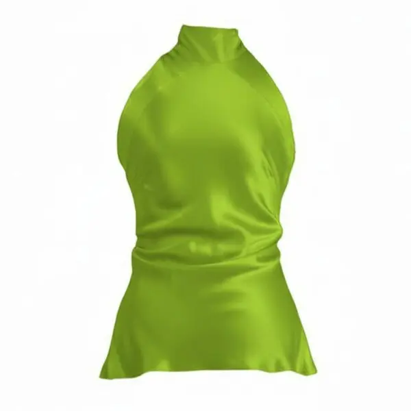 THE ETHOS STUDIO Alica Halter Neck Top - Green
