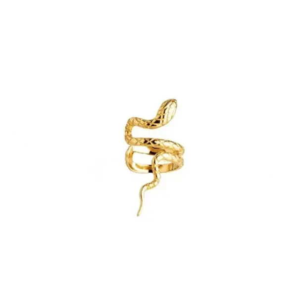 JAGGED HALO JEWELRY Serpent Ear Cuff - Gold