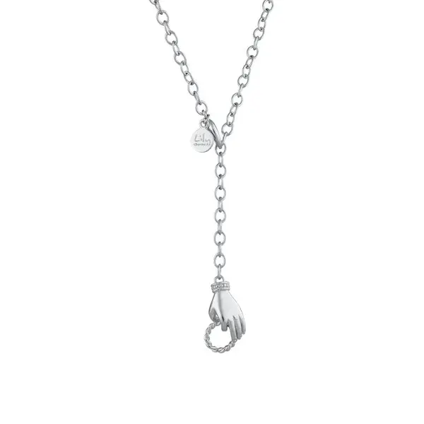 LILY CHARMED Sterling Charm Collector Necklace - Silver