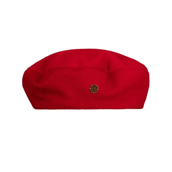 SIBI HATS Chantel Cashmere Beret - Red