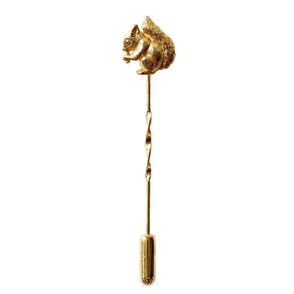 LEE RENEE Baby Squirrel Tie Pin - Gold