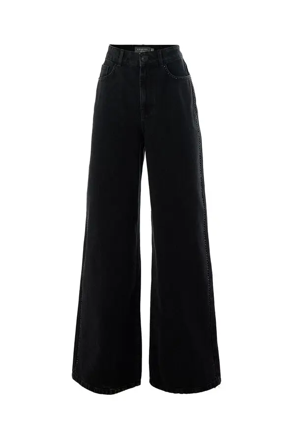 EXQUISE Regular Madalyn Wide Leg Jeans