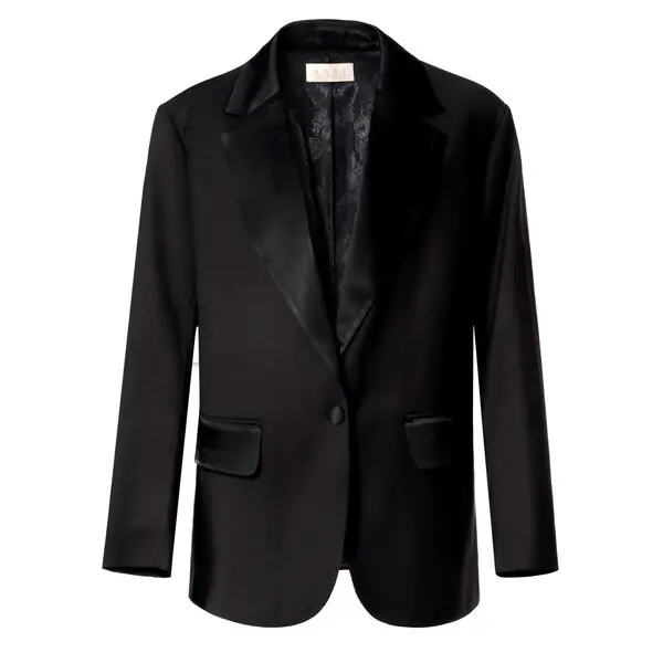 AGGI BY HALEWSKI Fashion Blazer Long Oversized Blazer