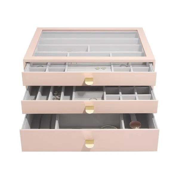 STACKERS Supersize Drawer Set Of 3 - Pink