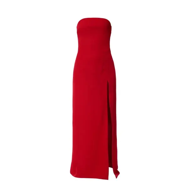 AGGI BY HALEWSKI Lisa Strapless Maxi Evening Dress