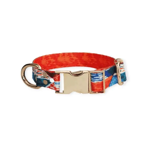 MAKPAWS Dog Collar - Blue/red/orange