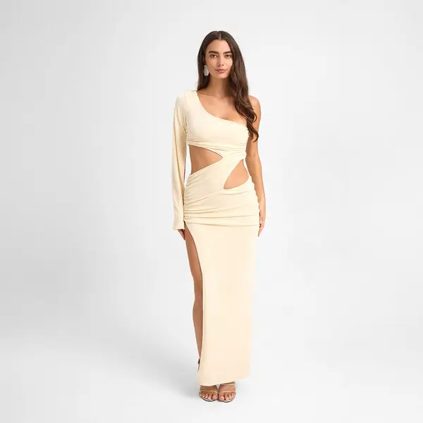 MALOA Anastasia Maxi Dress - White