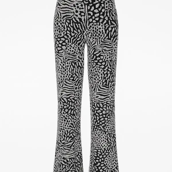 THE MOLC Sequined Flare Trousers