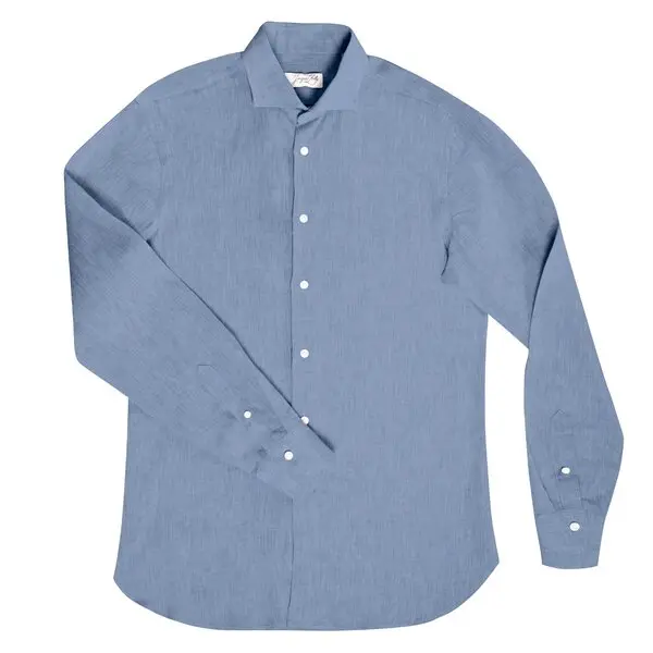 Jacques Zolty Jacques Linen Shirt Sky