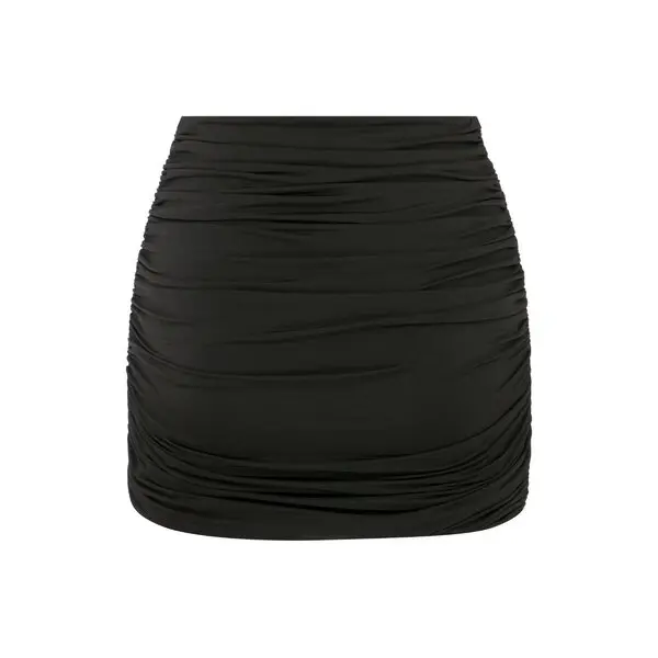 NAZLI CEREN Micha Jersey Mini Skirt - Black