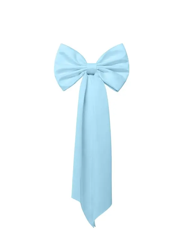 TIA DORRAINE Statement Bow Belt - Blue
