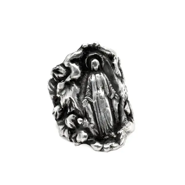 PERRY GARGANO Holy Og Sterling Religious Ring - Silver